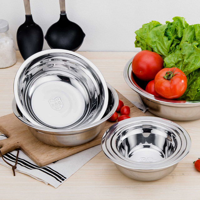 304 stainless steel pot stainless steel soup bowl round basin stainless ...