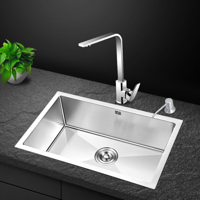 Stainless Steel Handmade Sink Lower Basin Basin Large Slim Washing ...