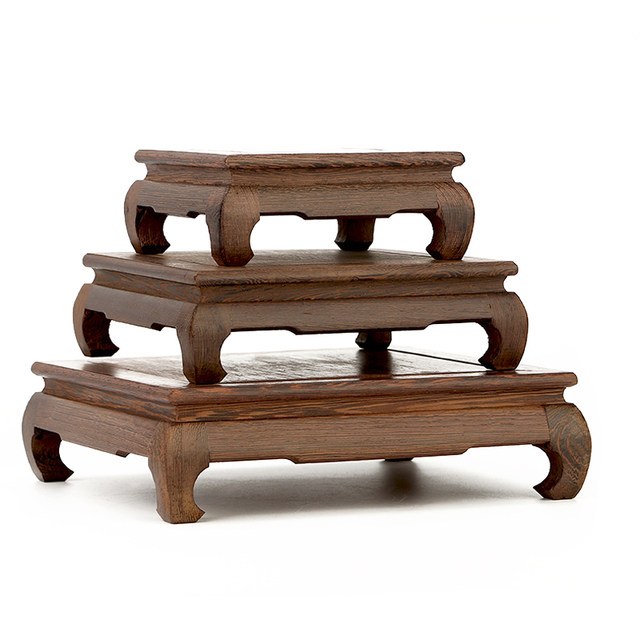 Solid wood base, rectangular ornaments, wood carving brackets, Buddha ...