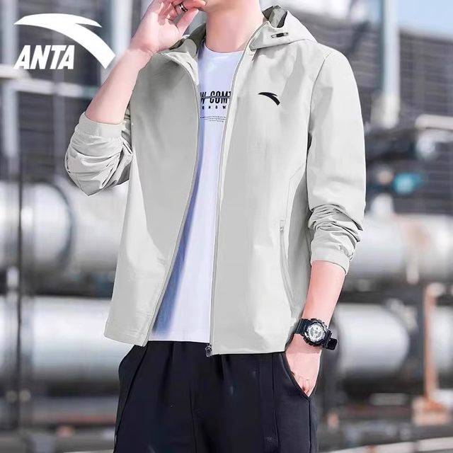 ANTA Sports Jacket Men's 2024 New Winter Windproof Casual Windbreaker ...