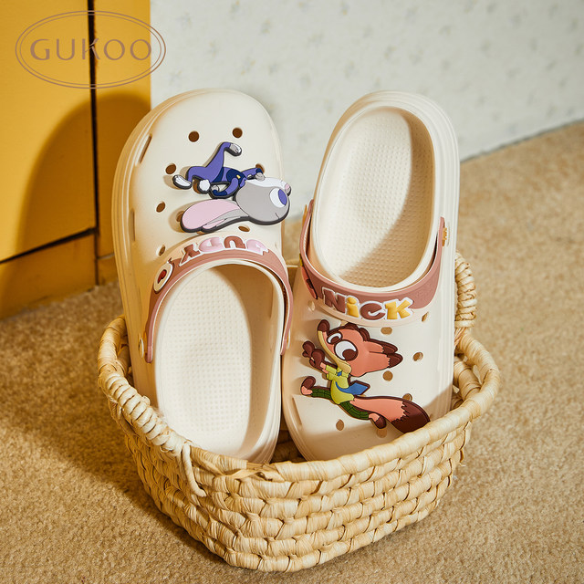 [Crazy Zootopia Co-branded] Fruit Shell Slippers for Women in Summer ...