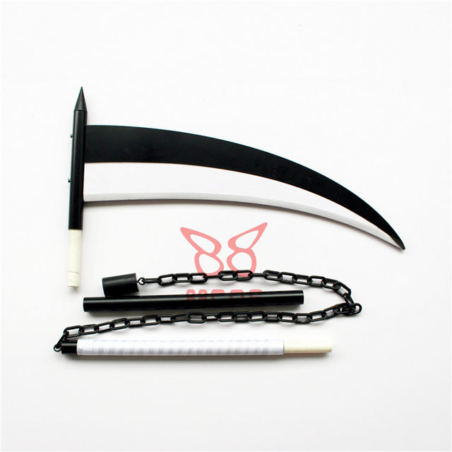 Naruto Naruto Sanshoyu Hanzo Demigod chain sickle ax weapon cosplay ...