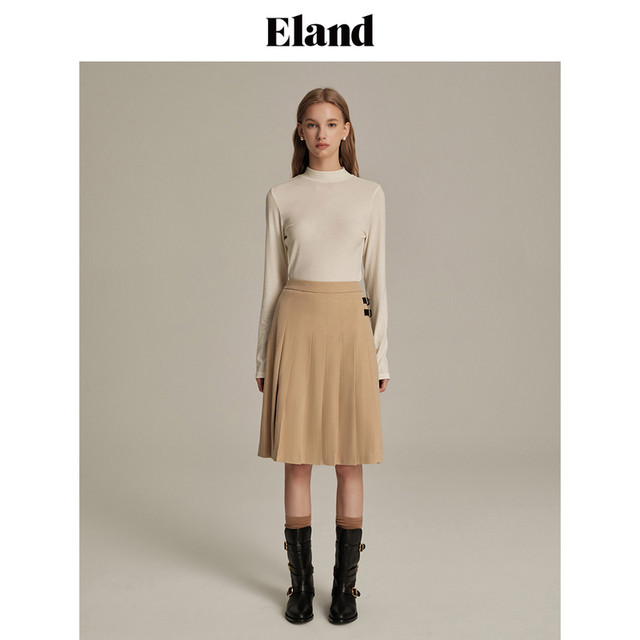 Eland clothes long -sleeved T -shirt women's short self -cultivation ...