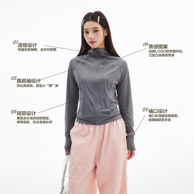 Knowwake Korean Academy Hooded Summer Sports Exterior Sunscreen Top