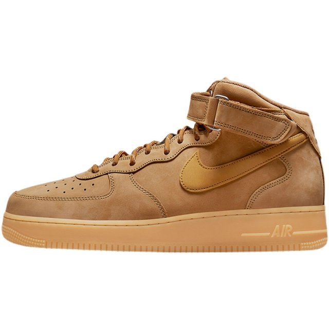 Xiaohong Sports Nike Air Force 1 MID AF1 Wheat Gang Air Force No. 1 ...