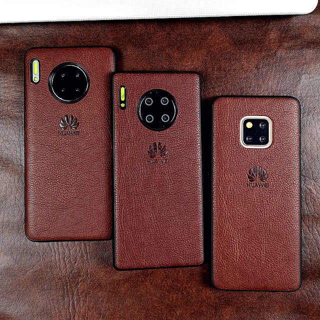 Suitable for Huawei mate30pro mobile phone case, genuine leather mate30 mobile phone case, male ...