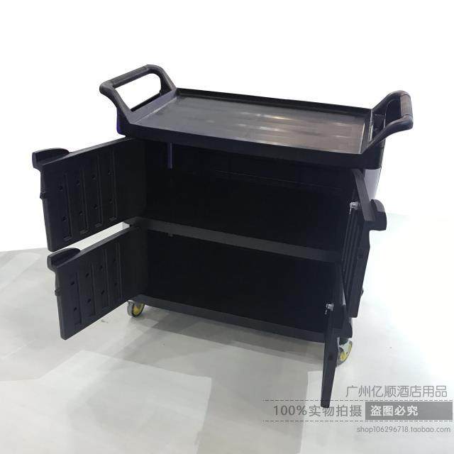 Hotel dining cart bowl collection cart with door and lock dining cart ...