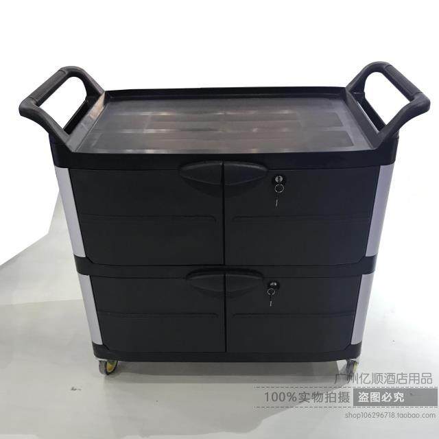Hotel dining cart bowl collection cart with door and lock dining cart ...