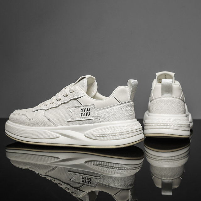 Men's 2025 new summer trendy brand lightweight casual sports pure white ...