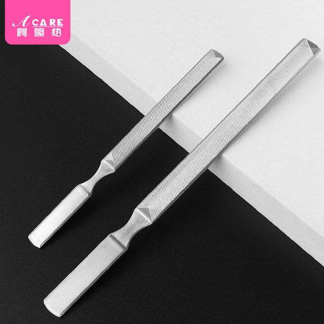 Nail file/Stainless steel D1p-manicure file polishing sand strip double ...