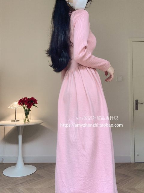 Amy's store foreign trade quality knitted autumn and winter knitted ...