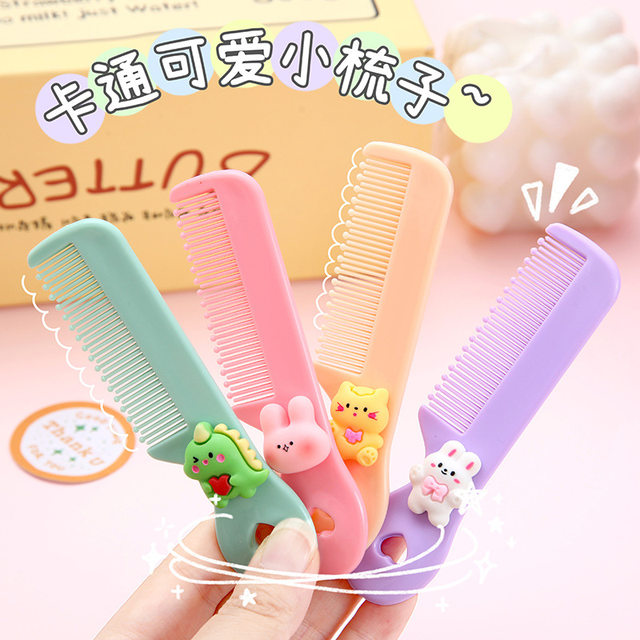 Cartoon animal comb baby children's pick comb girls hair comb fine ...