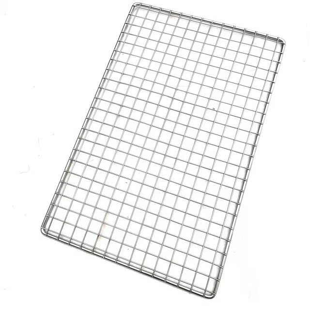 Barbecue grid 304 stainless steel bold commercial rectangular grilling ...
