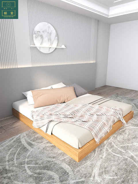 Custom minimalist table bed tatami -free bedtime dwarf bed large bed ...