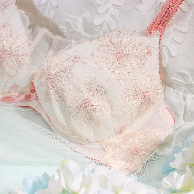 Japan Risa Magli genuine push-up bra women's underwear large steel ring ...