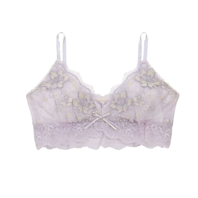 Risa Magli genuine wire-free bra thin sexy young ladies French triangle ...