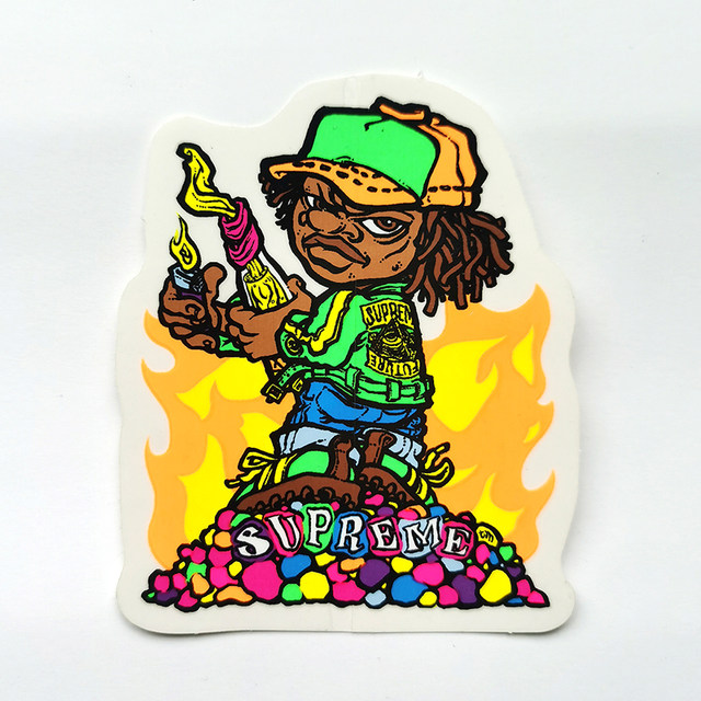 Supreme Sticker trendy personalized sticker, a suitcase tie box, mobile ...