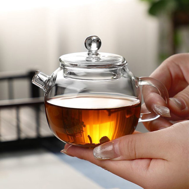 Men and women's home use of heat -resistant glass teapot 200ml mini ...