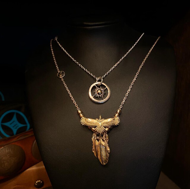 Official agent Japan Horizon Blue Silver Jewelry K18 Gold Sun Medicine ...