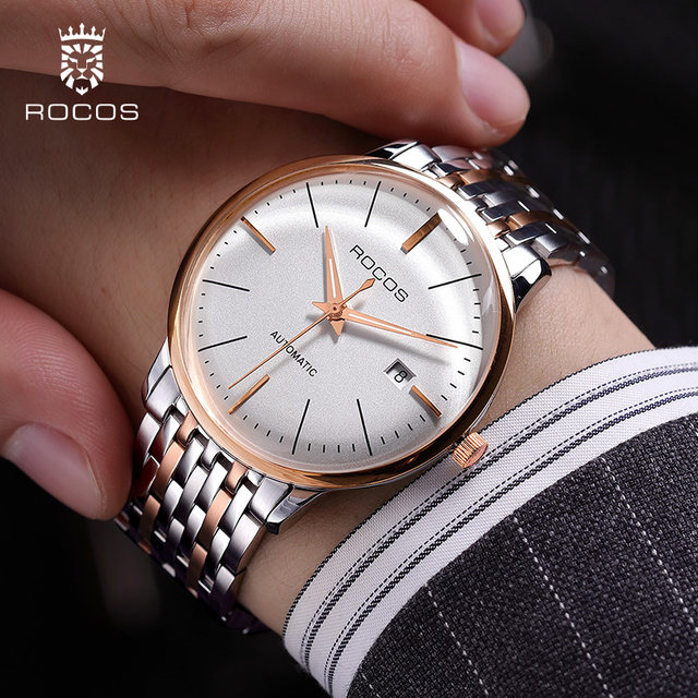 Rex ROCOS genuine brand ultra-thin trendy fashion men's watch fully ...
