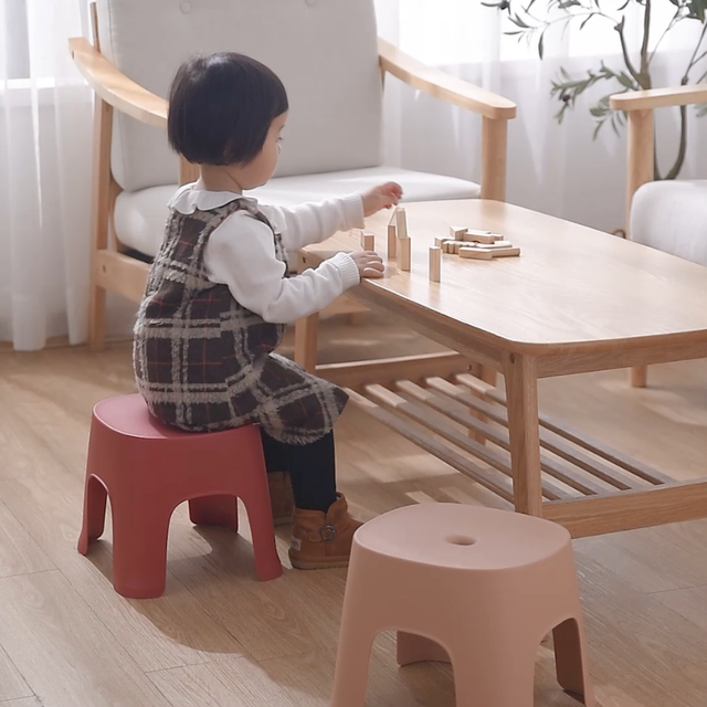Small stool dwarf stool Nordic adults use coffee tables with cute ...