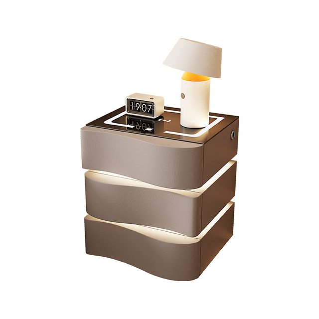 Three drawer smart bedside table creative home simple modern ...