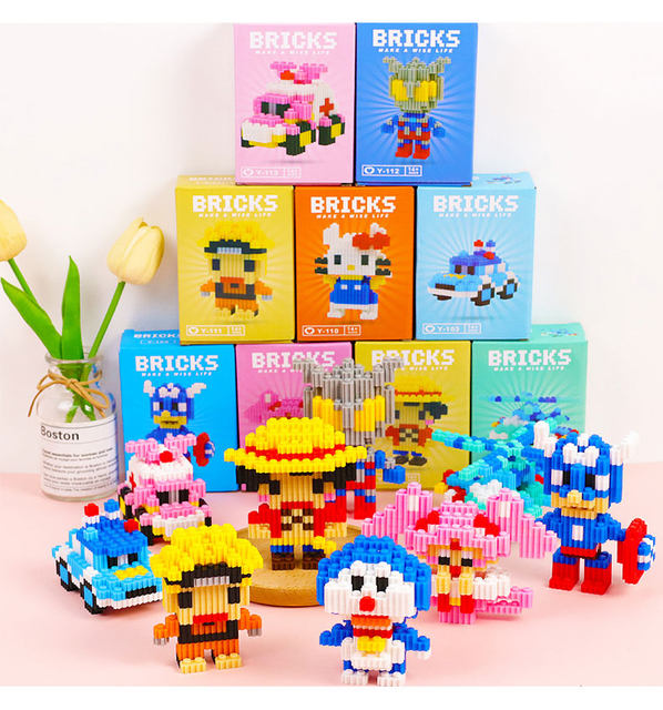 Reward student building blocks blind box Gift doll Children's creative ...