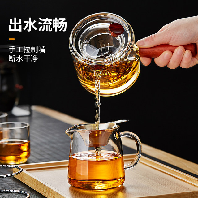 The side of the teapot glass cooked tea furnace resistance high ...