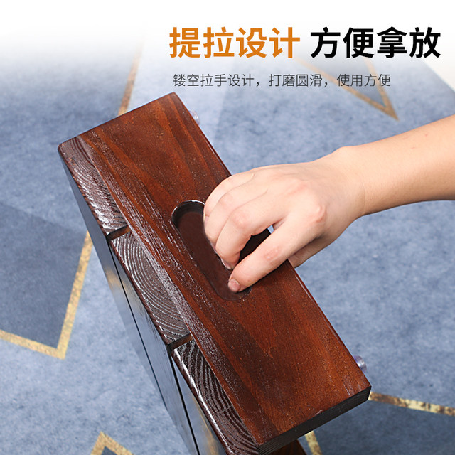Solid wood step heightening platform footstool, raised base pedal ...