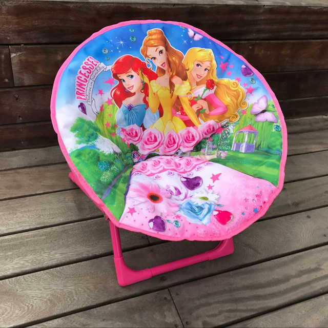 Children's Frozen Moon Chair Cartoon Small Folding Stool Baby Dining ...