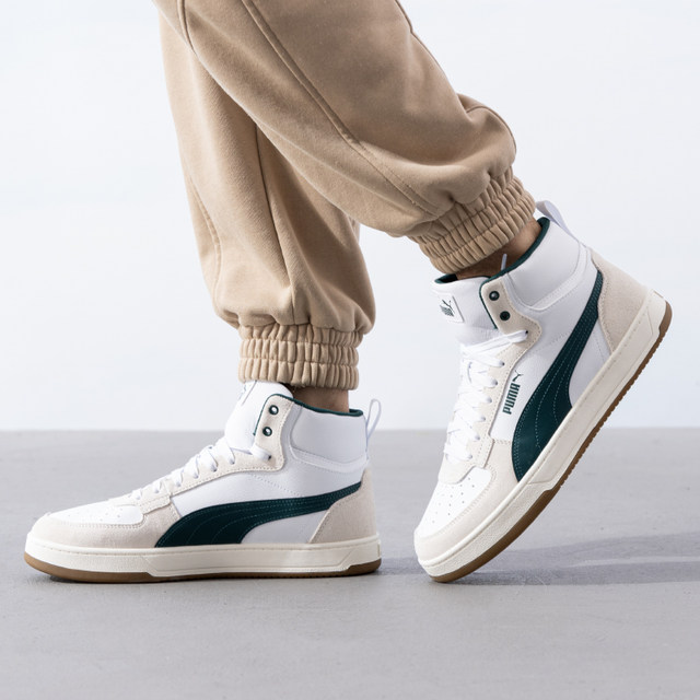 PUMA PUMA high-top shoes men's shoes women's shoes autumn pure white ...