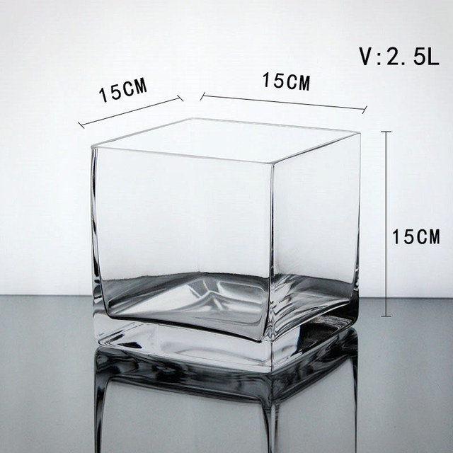 Douyu tank square glass fish tank square cylinder hydroponic utensil ...