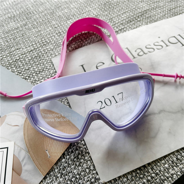 Korean version of swimming glasses adult large frame swimming goggles ...
