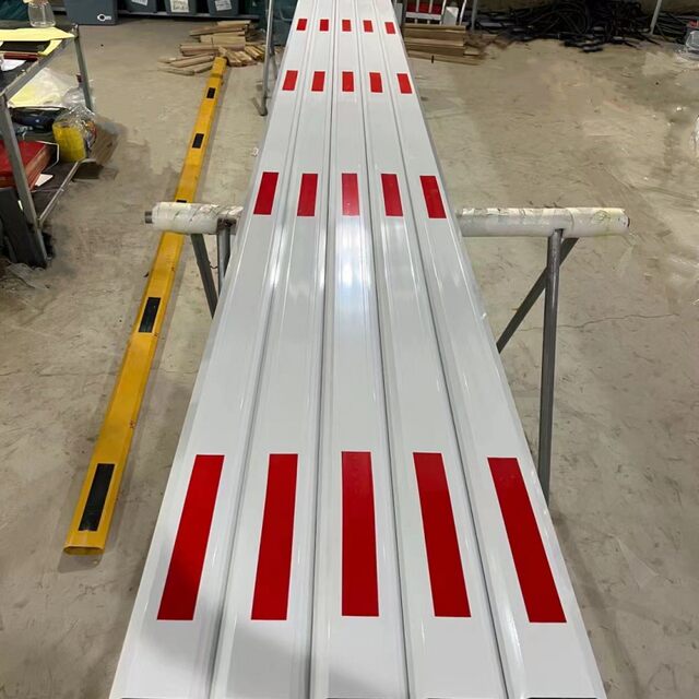 Road gate pole straight pole octagonal parking lot gate guard blocking ...