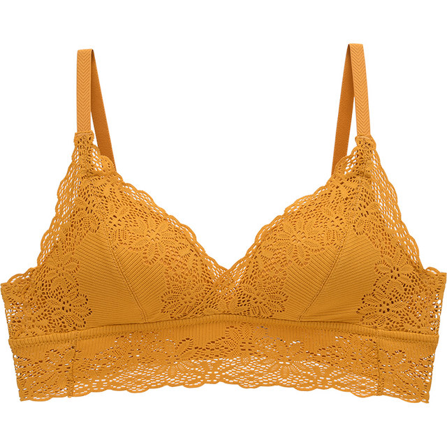 IU French triangular cup bra for women, thin, large breasts, small, no ...