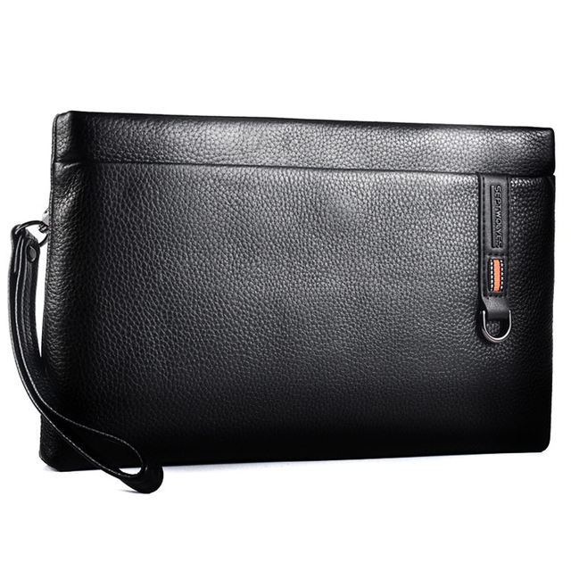 Septwolves men's handbag large-capacity genuine leather clutch bag ...