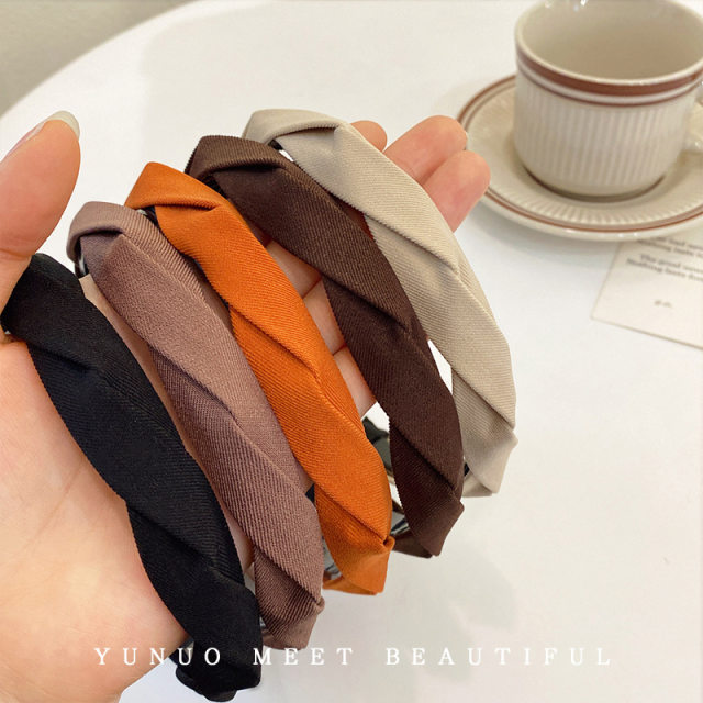 High-end woven new hairband for female elegant high cranial headband ...