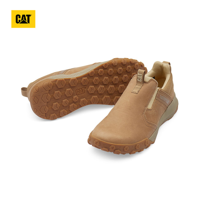 CAT Carter's 25 autumn and winter new men's cowhide low-top shoes, lazy ...