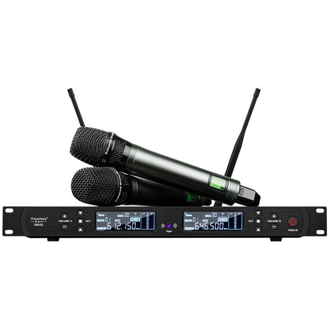 DR666 wireless microphone anti -screaming U -segment tune frequency ...