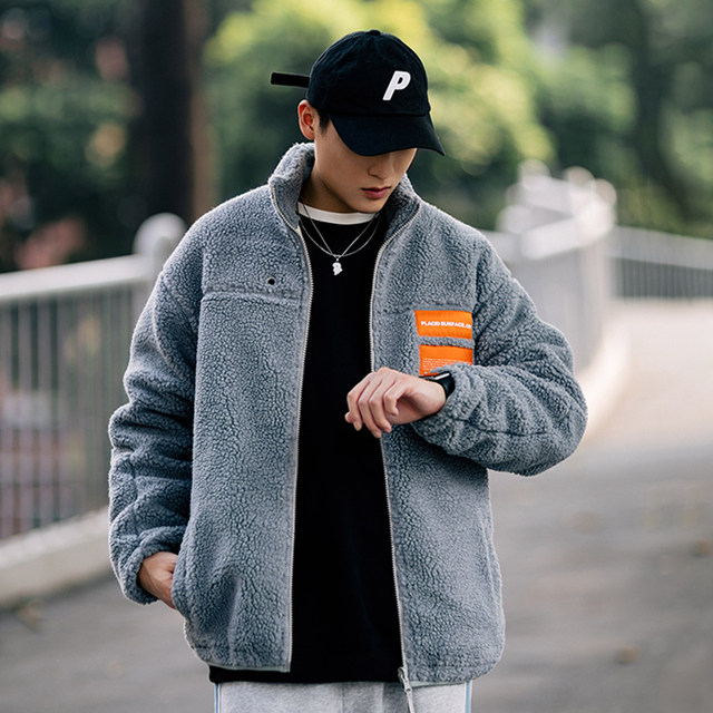 PSO Brand Autumn and Winter Warm Couple Lamb Fur Jacket Men's Trendy ...