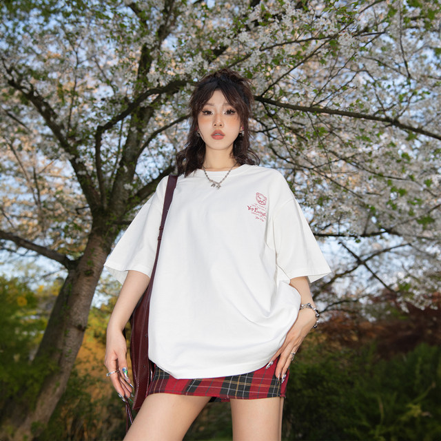 YEP classic logo printed short-sleeved T-shirt for women in summer new ...