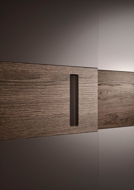 Customized durable, simple push -pull cabinet Nordic wind movement door ...