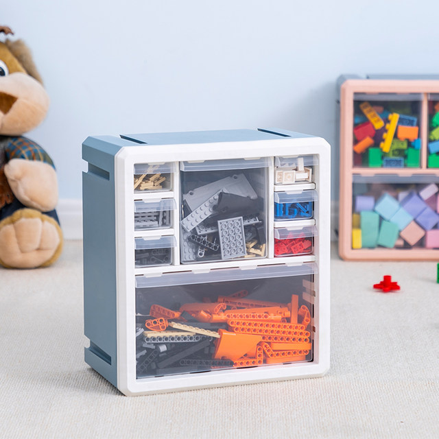 Building block storage box summarizes children's toy split storage box ...