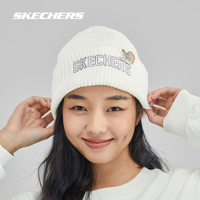 Skecher knitted hat men and women same style multi-color fashion ...