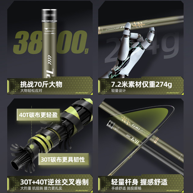The source of fishing is a lightweight large-object fishing rod, a ...
