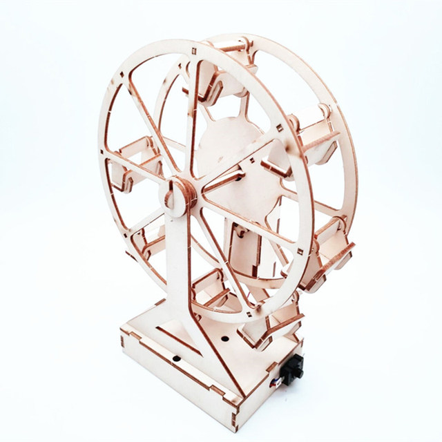 Small technology production and invention student DIY electric Ferris ...