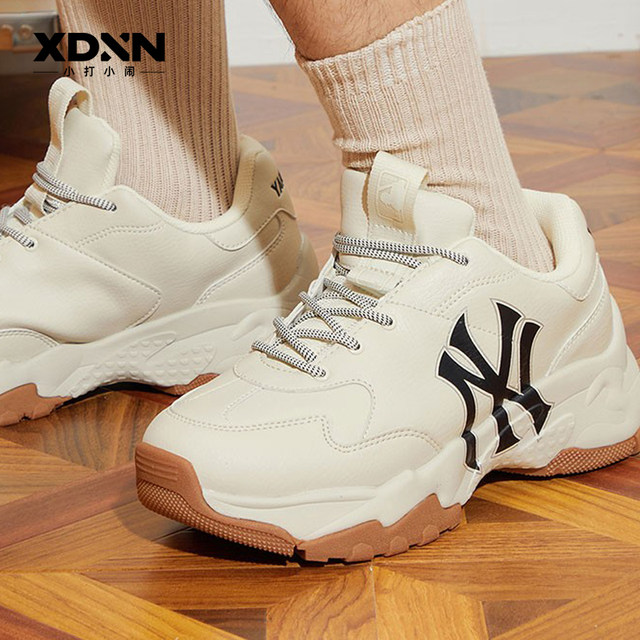 MLB Autumn Official Authentic Couple Dad Shoes Thick-soled Casual Shoes ...