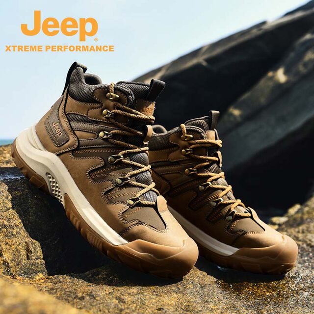 Jeep outdoor official hiking boots non-slip and wear-resistant hiking ...