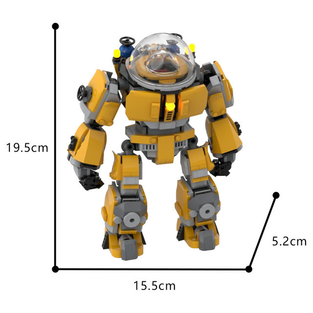 Deep Sea Trek Diving Wear Exsuit Exploration Armored Mecha MOC Assembly ...