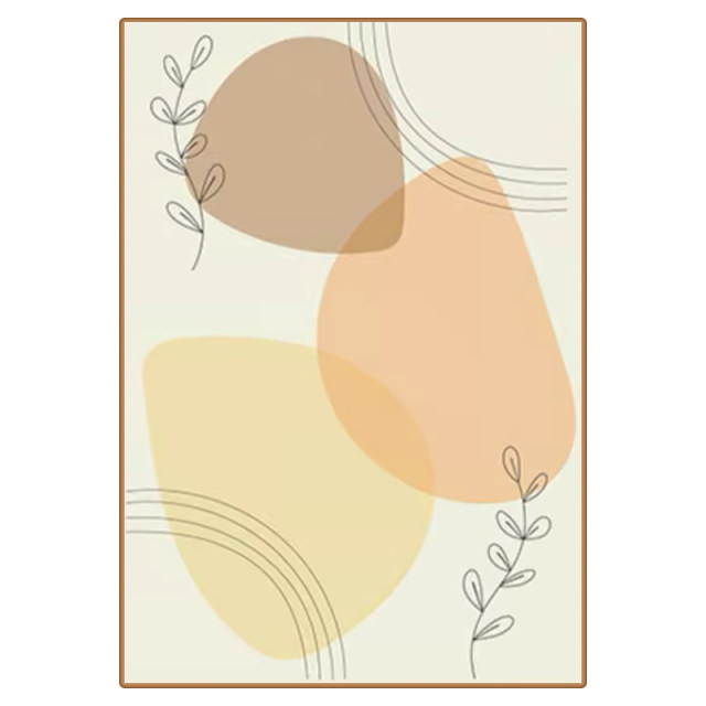 Warm Morandi color carpet, living room light luxury high-end coffee ...